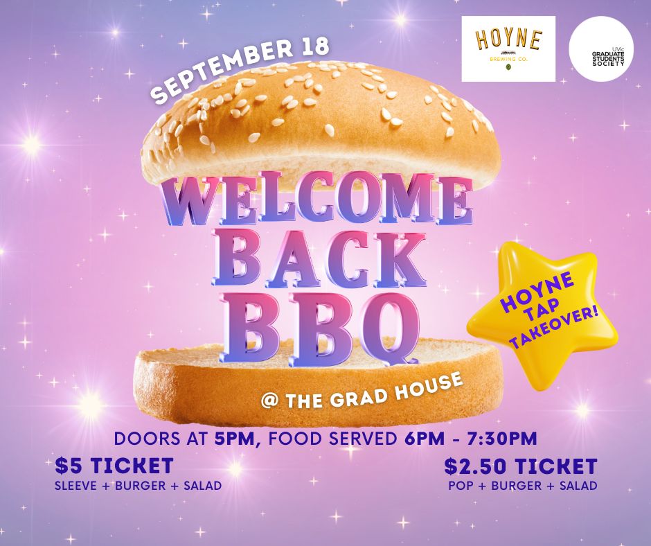 Welcome Back BBQ - University of Victoria Graduate Students' Society