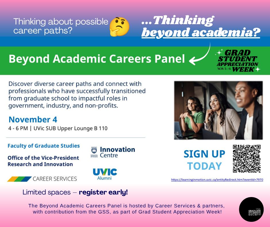 Beyond Academia: Careers Panel - University of Victoria Graduate ...